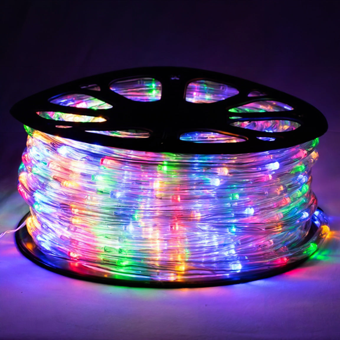 Christmas Decoration 50m Single Length LED Multi-Colour Rope Light 8 F