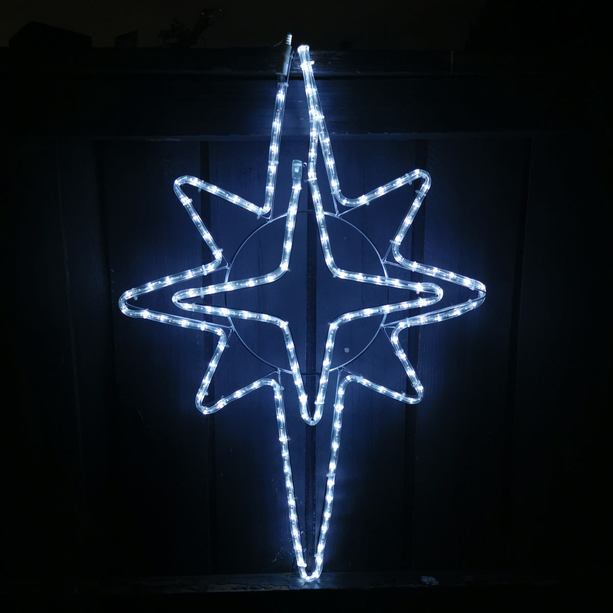 Solar Powered LED Nativity Northern Star Outdoor Christmas Motif 8 Fun ...